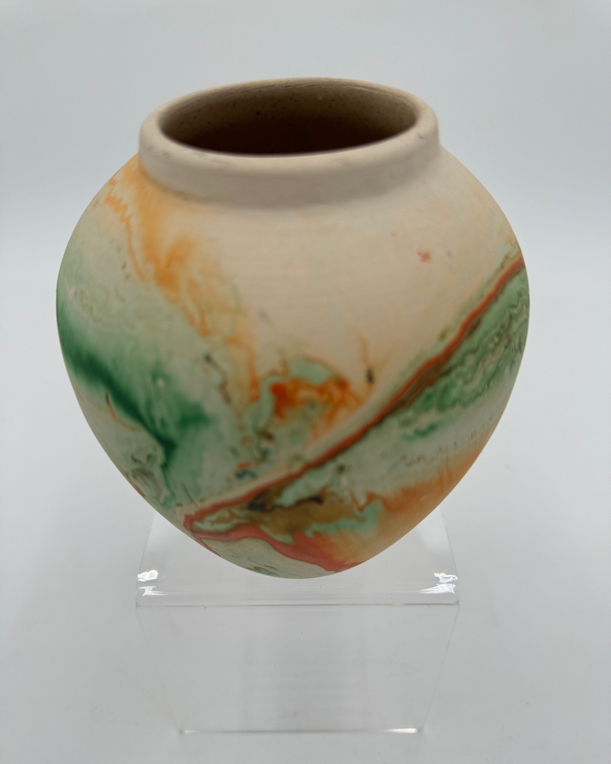 Nemadji swirl medium vase