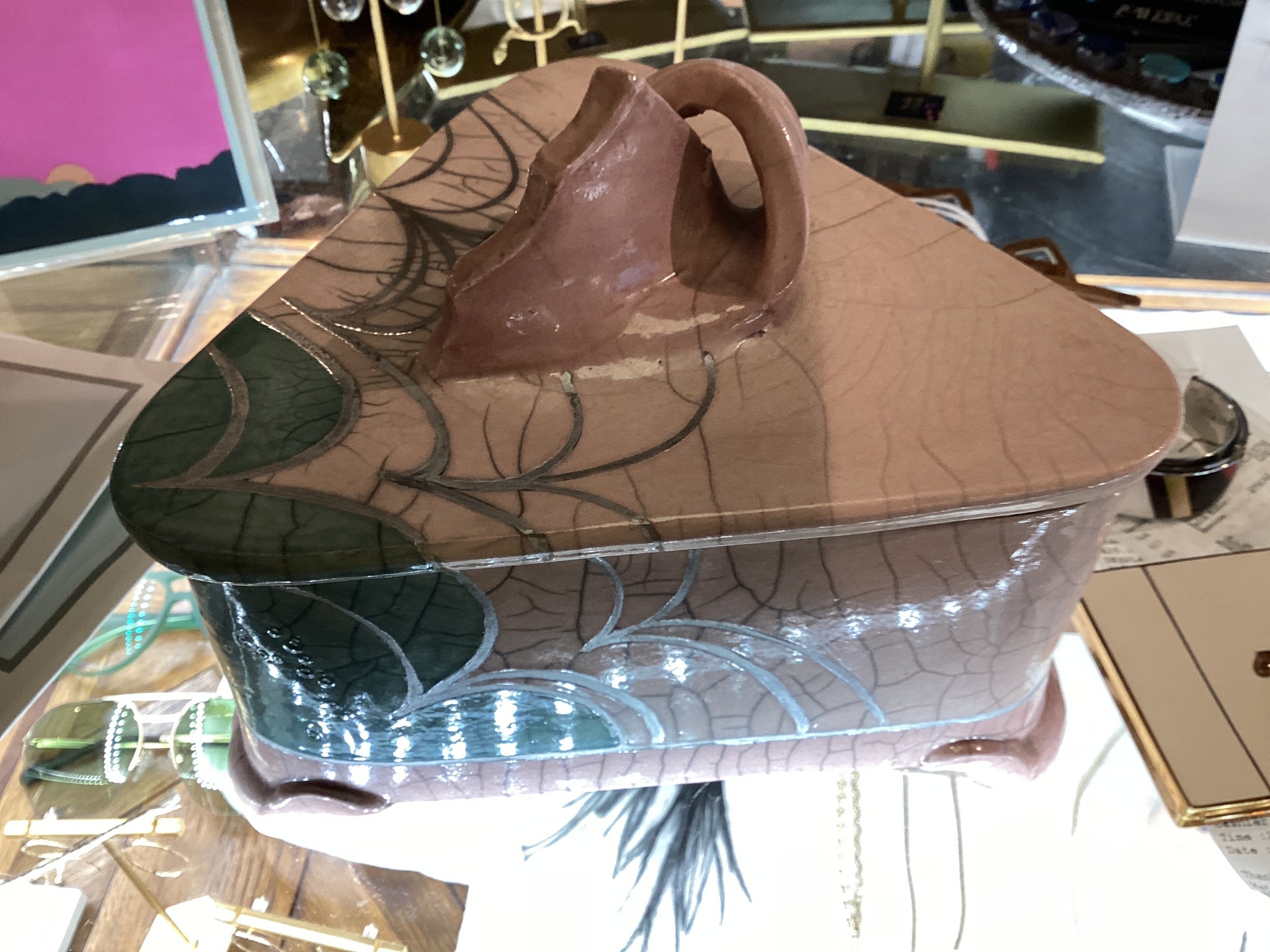 Mindy Brunn Post Modern Raku Art Box